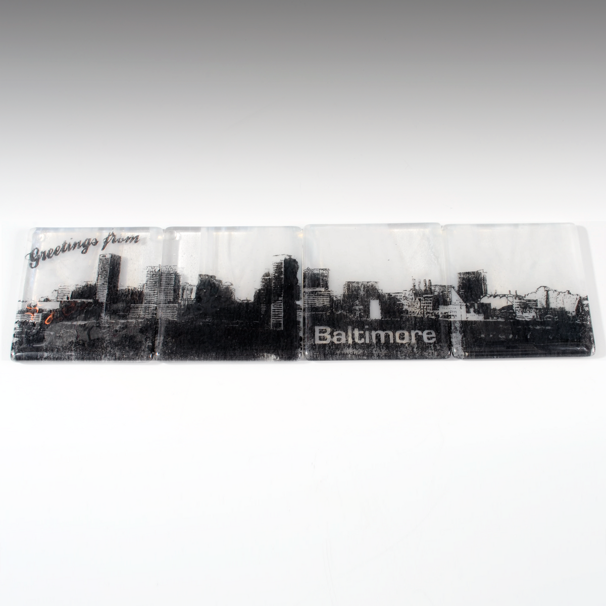 Baltimore Skyline Coaster 4-Pack MADE TO ORDER – Kiku Handmade