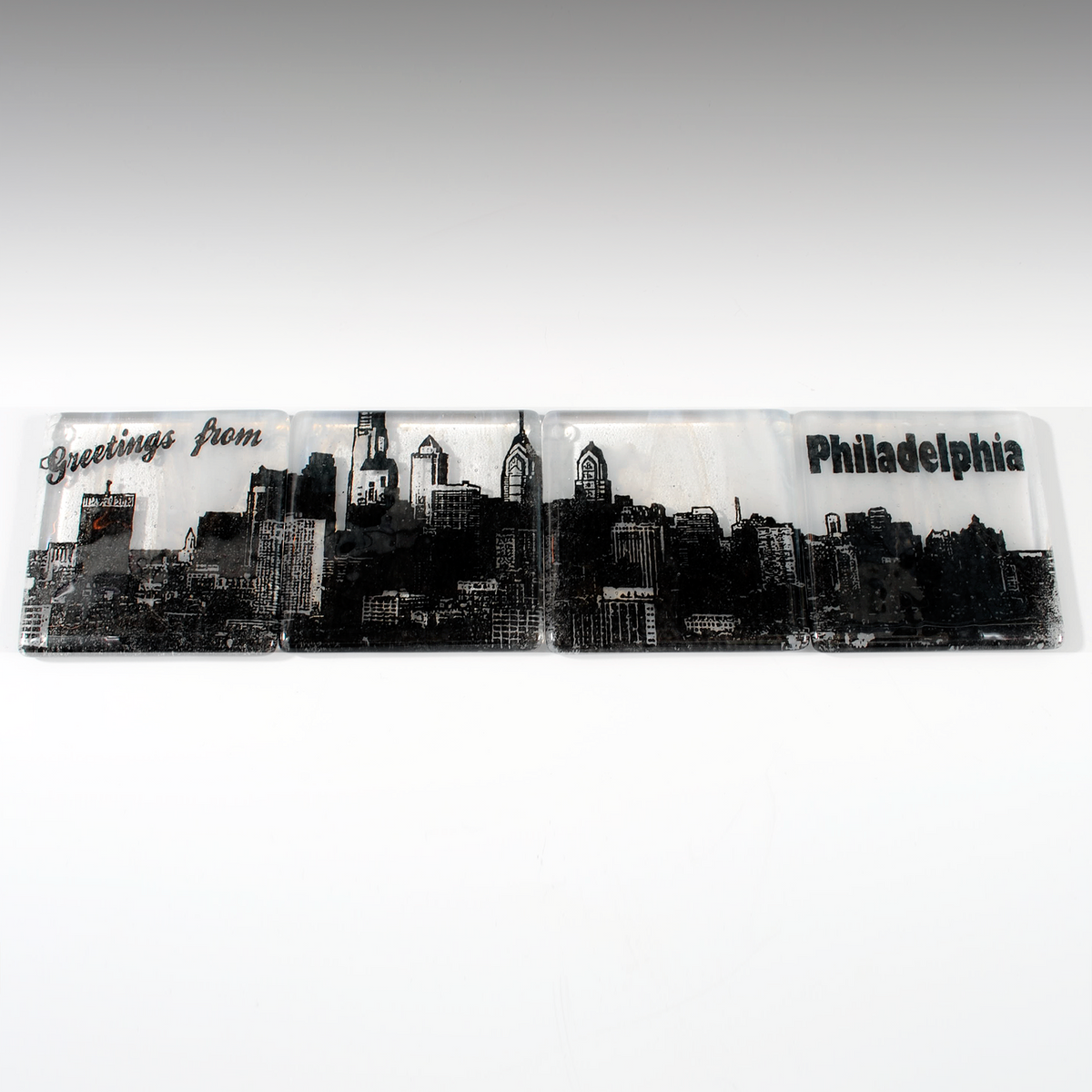 Philadelphia Skyline Coaster 4-Pack MADE TO ORDER – Kiku Handmade