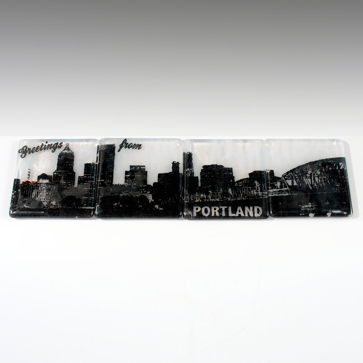 Portland Skyline Coaster 4-Pack MADE TO ORDER – Kiku Handmade