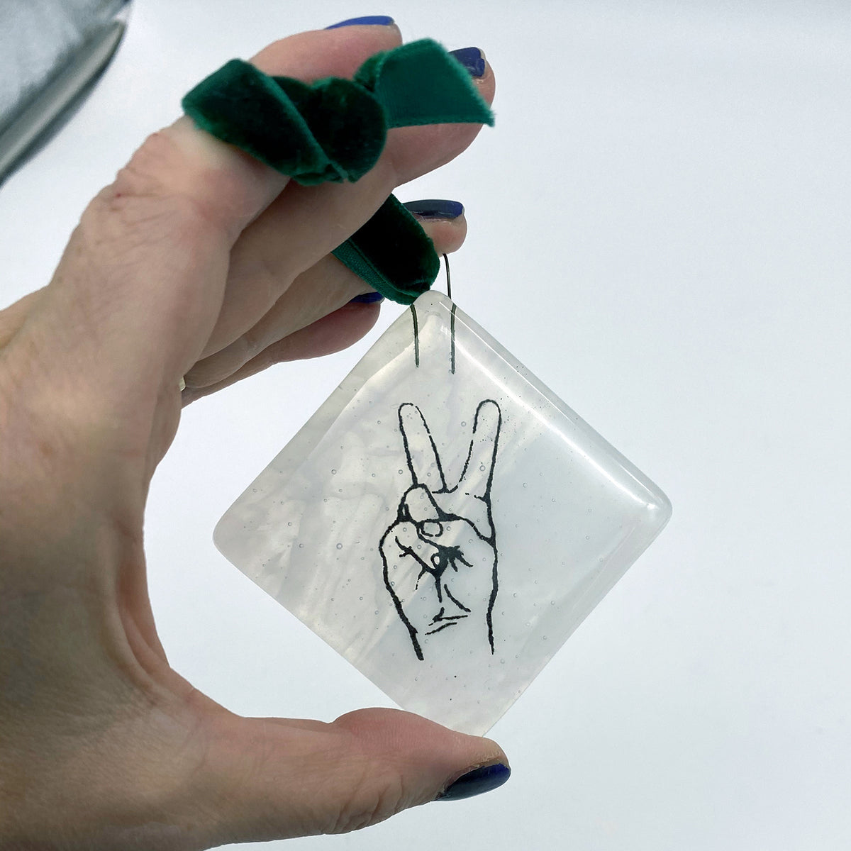 Peace Sign Ornament – Kiku Handmade